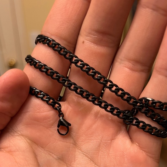 Titanium Kay | Other | Solid Titanium Curb Chain Necklace 4mm 22 For ...